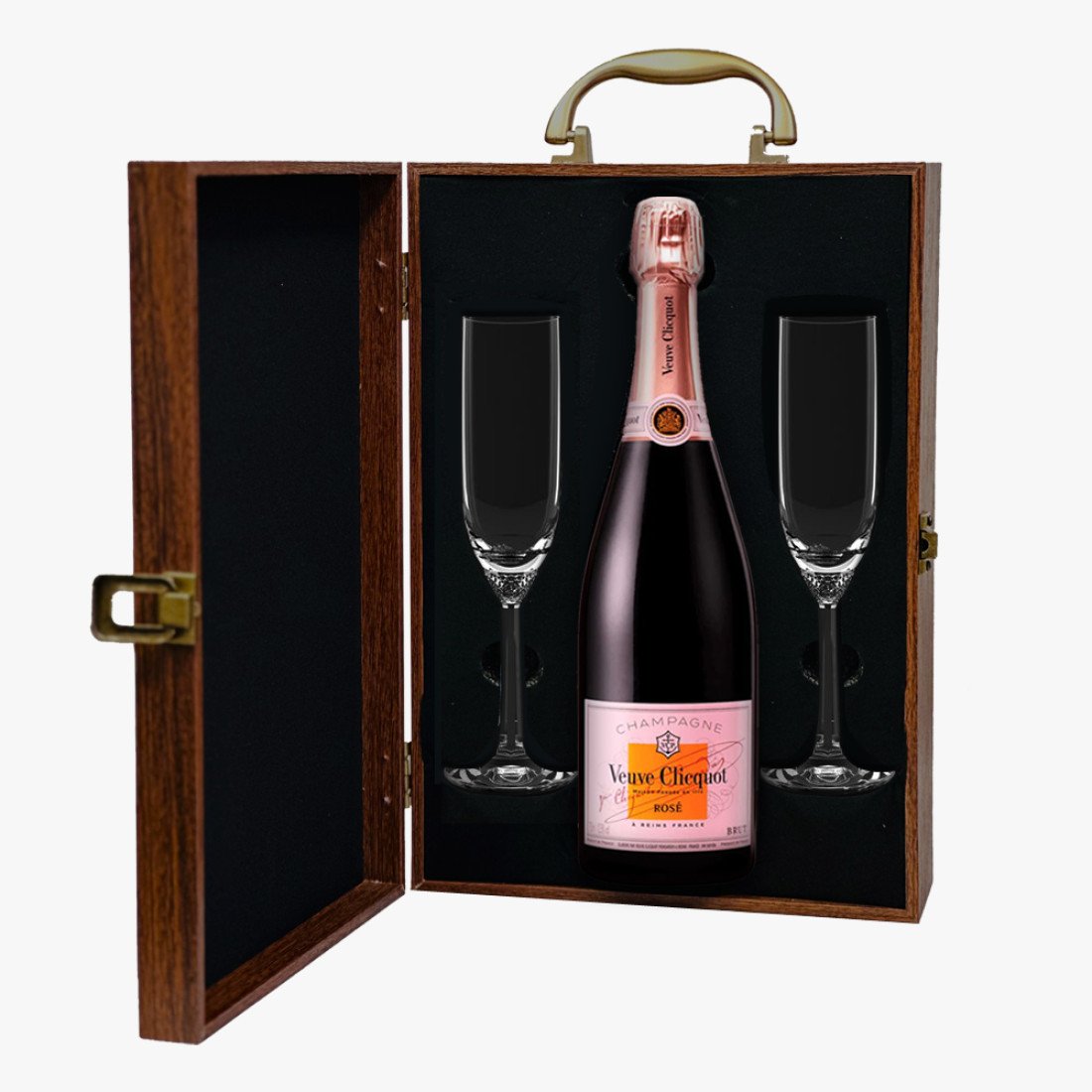 Veuve Clicquot Rose Champagne And Flute Gift Set - Buy Online
