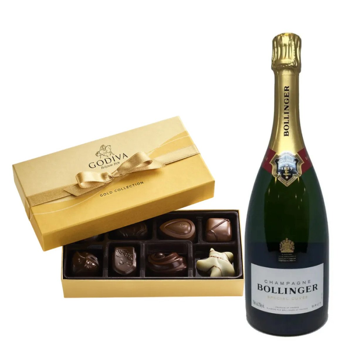 Bollinger Special Cuvée Brut And Godiva Chocolate Gift Box