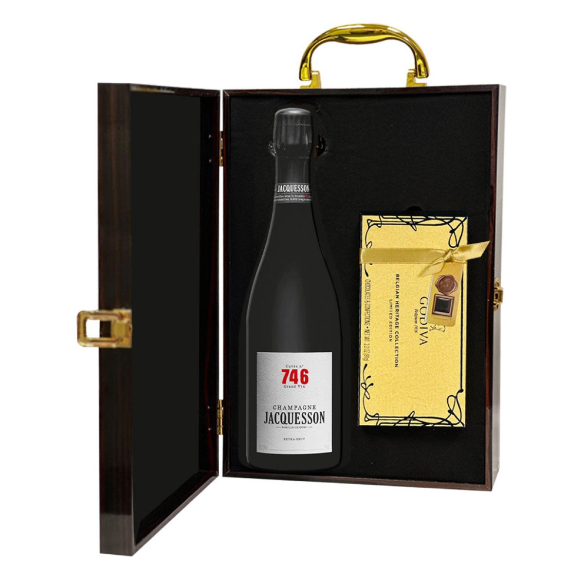 Jacquesson Cuvee 746 Extra Brut And Godiva Gift Set