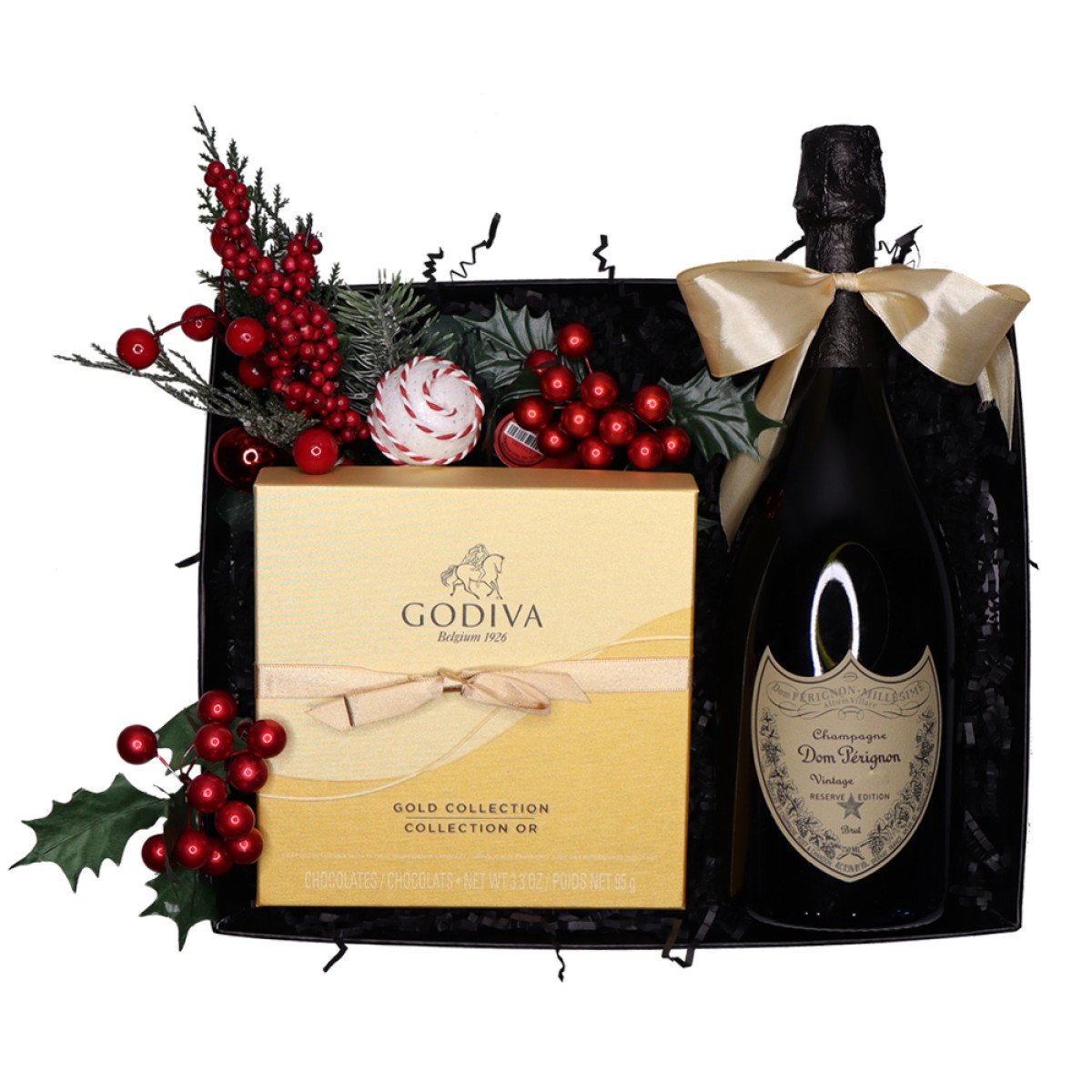 Christmas Special Dom Perignon Gift Basket