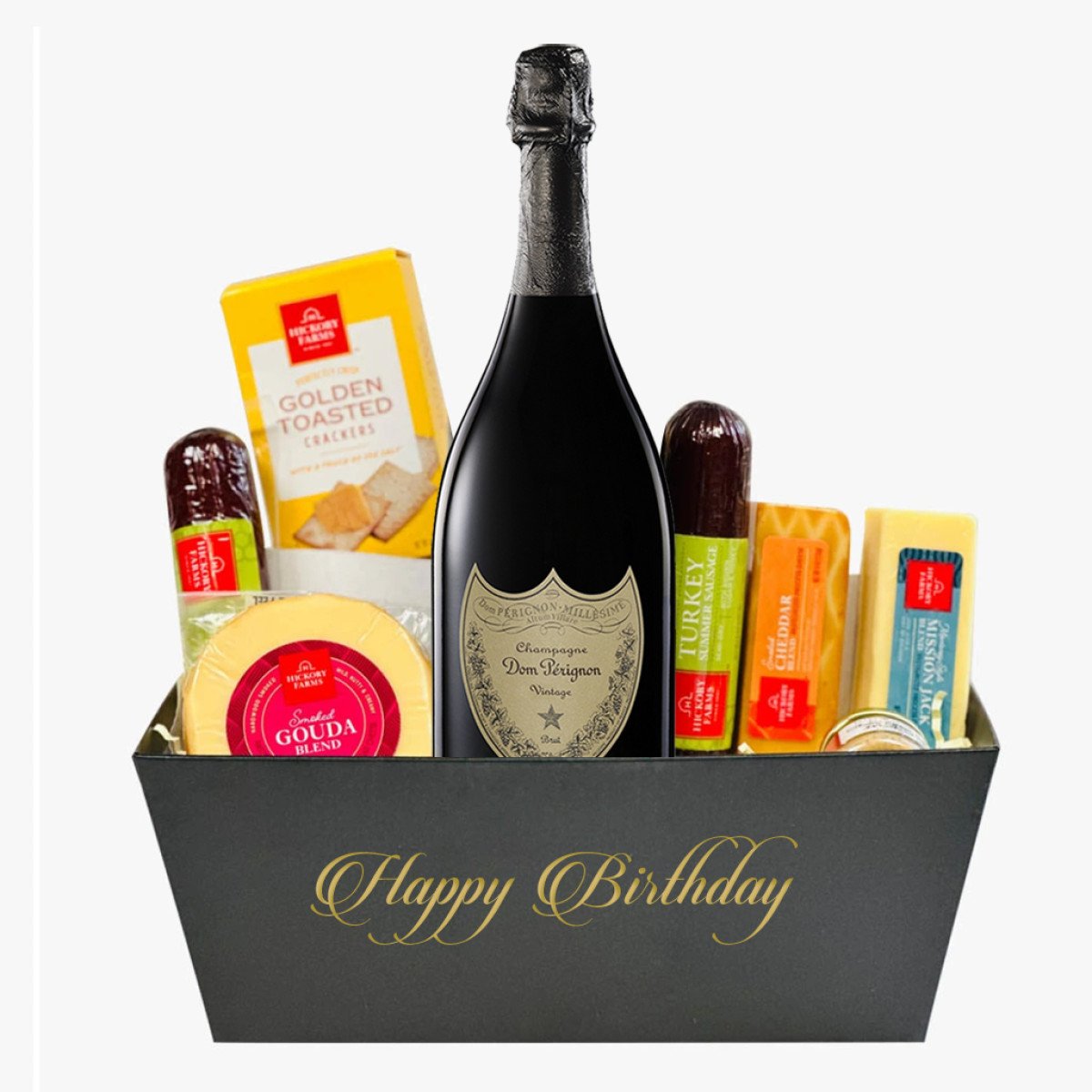 Buy Birthday Gift Basket with Dom Perignon Champagne