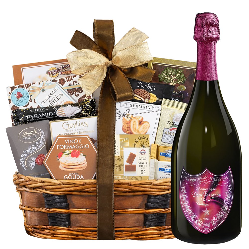 Dom Perignon Lady Gaga Rosé Champagne Gift Basket