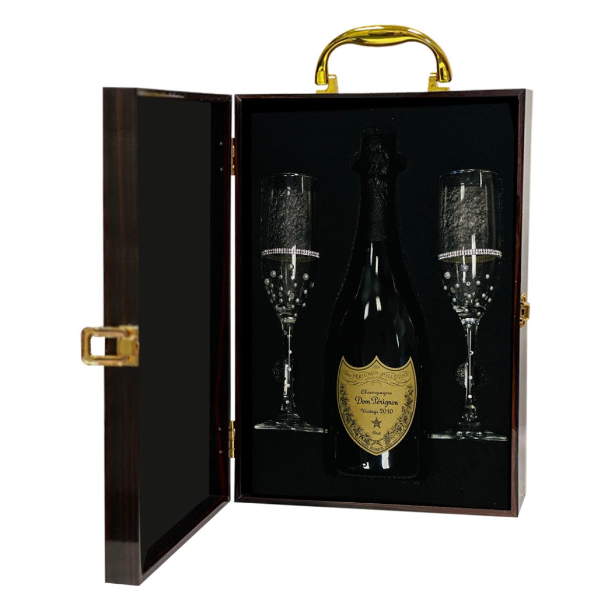 Buy Personalized Flute Gift Set With Dom Perignon Champagne