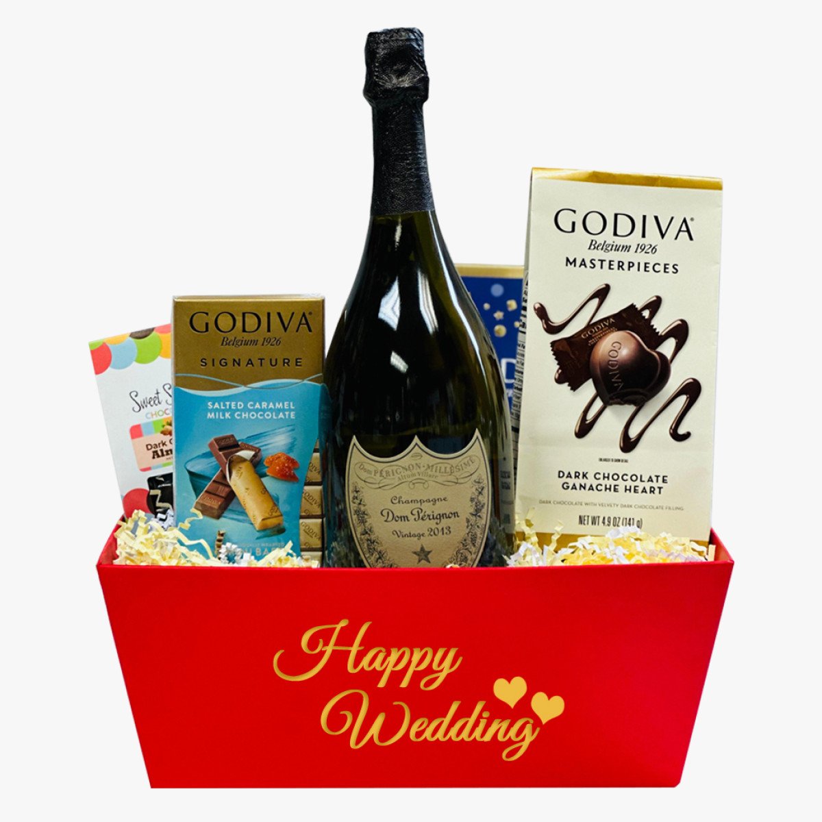 Wedding Gift Basket with Dom Perignon Champagne - Buy Now