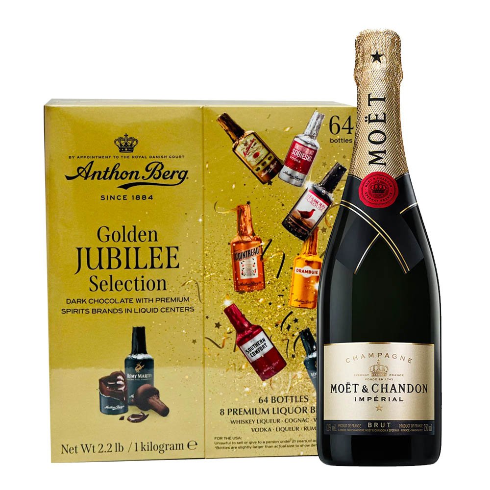 Anthon Berg Chocolate Liqueurs with Moet & Chandon Champagne