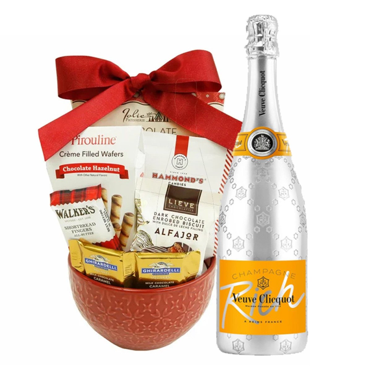 Veuve Clicquot Rich Champagne Gift Basket - Buy Online