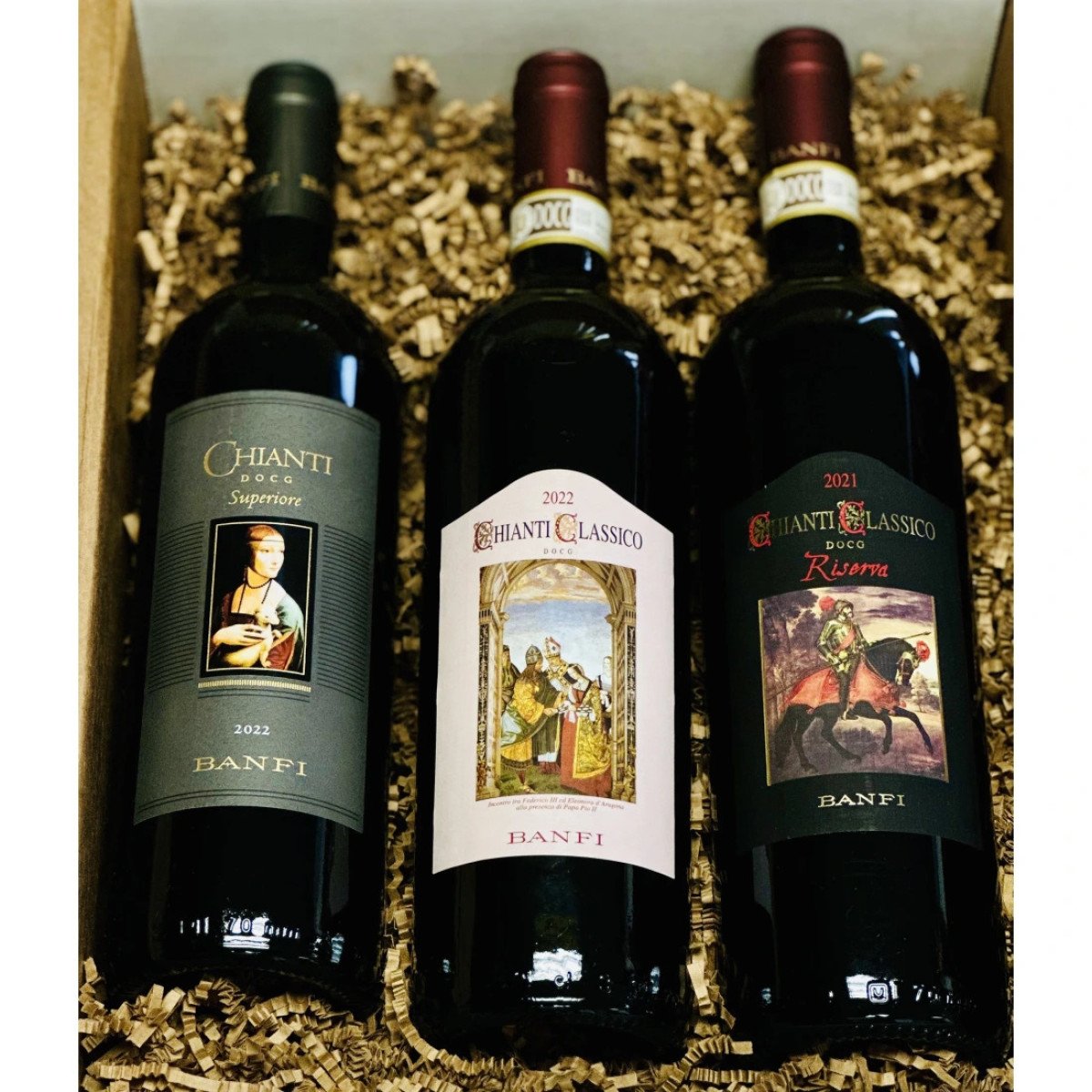 Banfi Chianti Italian Red Wine Trio Gift Set - DOCG Wines