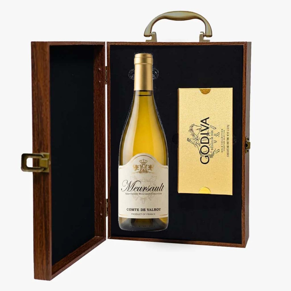 Cоmte de Valrоy Meursault Wine And Godiva Chocolate Gift Set