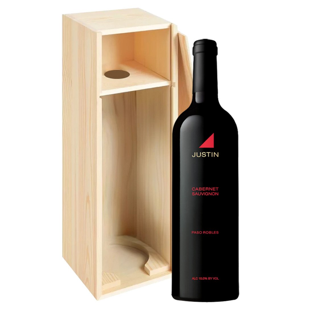 Justin Cabernet Sauvignon Wine Wooden Gift Box - Buy Online