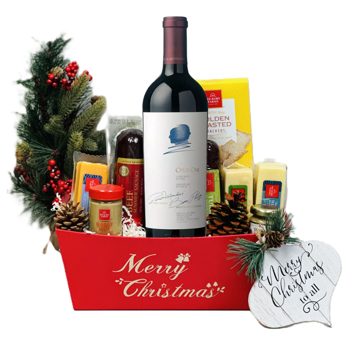 Opus One Napa Valley Christmas Gift Basket