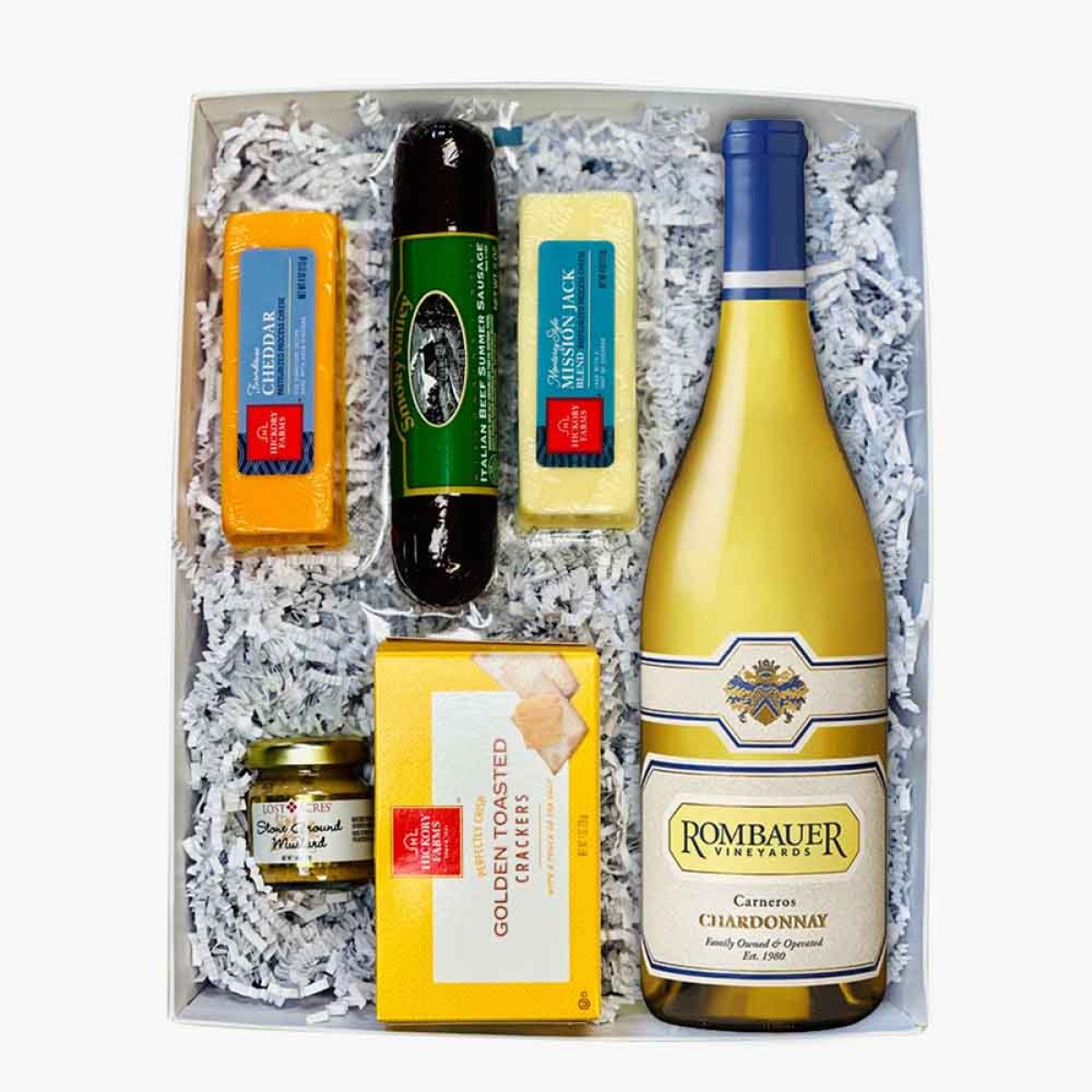 Rombauer Chardonnay And Cheese Gift Box