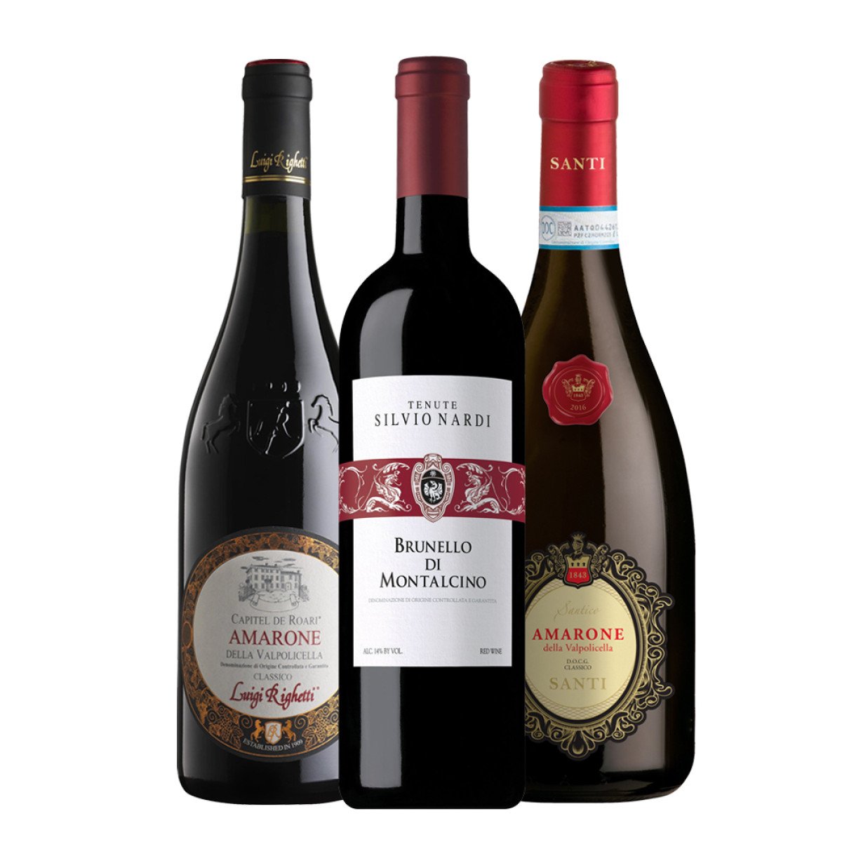 Buy Online Three Bottle Italian Red Wine Gift Set