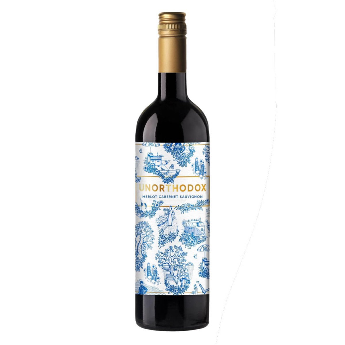 Unorthodox Red & White Wine With Godiva Gift Set