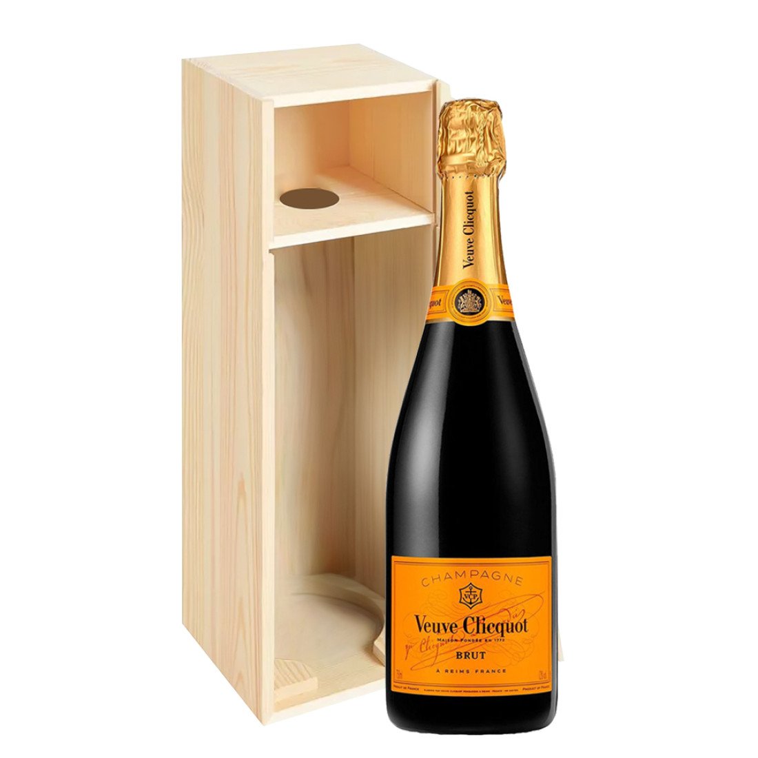 Veuve Clicquot Champagne with Wooden Box